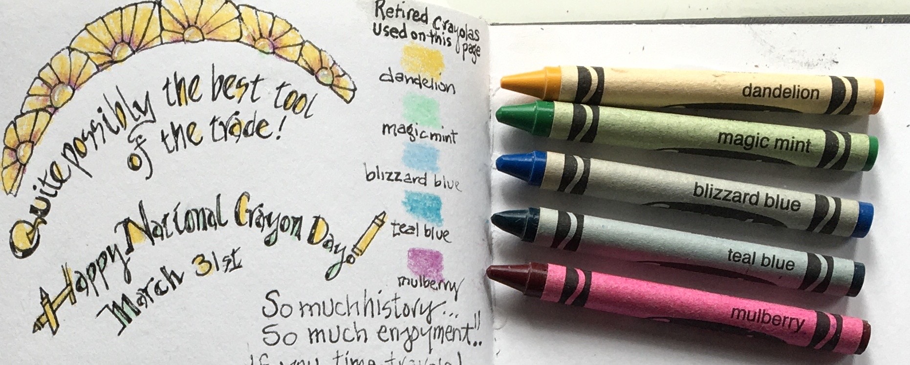 Quite possibly the best tool of the trade …… Happy National Crayon Day ...